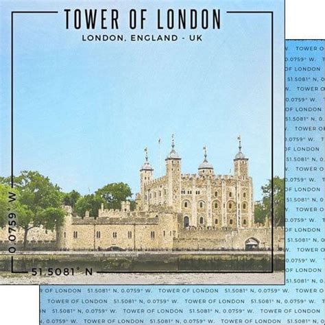 Scrapbook Customs Tower Of London England Uk Scrapbook Paper