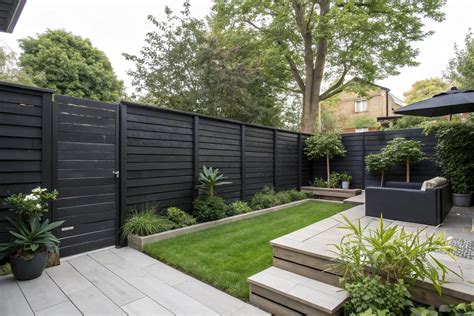 20 Stylish Modern Black Wood Fence Ideas