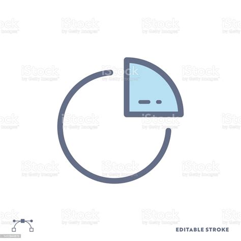 원형 차트 색상 선 아이콘 디자인 웹 페이지 모바일 앱 Ui Ux 및 Gui 디자인에 적합합니다 Brand Name Smart Phone에 대한 스톡 벡터 아트 및 기타