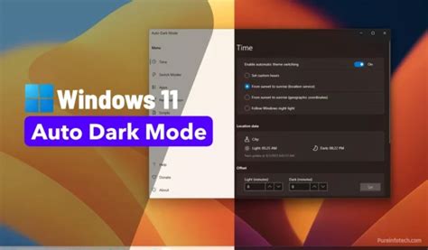 automatic switching of light and dark mode in windows 11 a step by