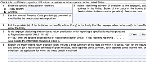 Tax Treaty Benefits And Form 8833 What You Need To Know