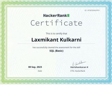 laxmikant kulkarni on linkedin sql certification dataanalysis