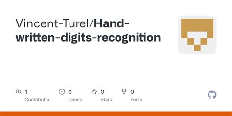Github Vincent Turelhand Written Digits Recognition