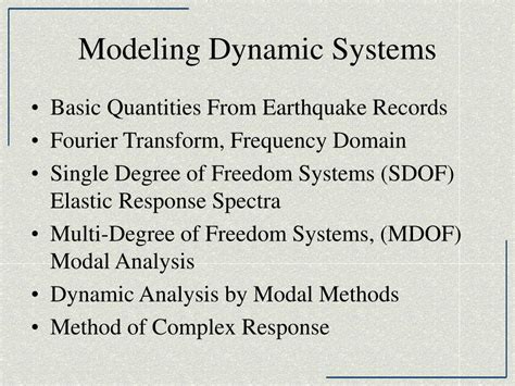 PPT Modeling Dynamic Systems PowerPoint Presentation Free Download ID
