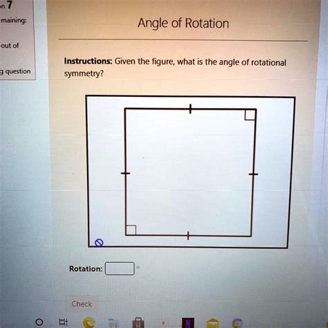 Angle Of Rotation Instructions Given The Figure What Is The Angle Of
