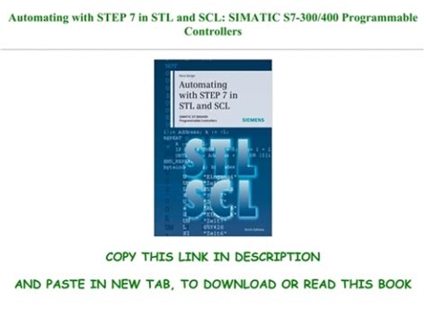Get Pdf Automating With Step 7 In Stl And Scl Simatic S7 300400