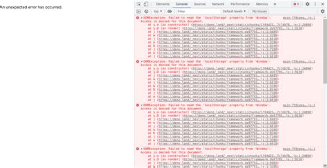 website does not work without localstorage cookie access · issue 1773