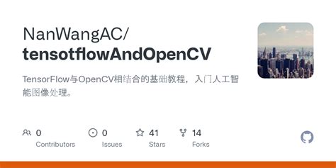 Github Nanwangac Tensotflowandopencv Tensorflow Opencv