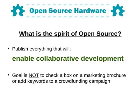 Introduction To Open Source Hardware Oshwa And Open Hardware Summit Ppt