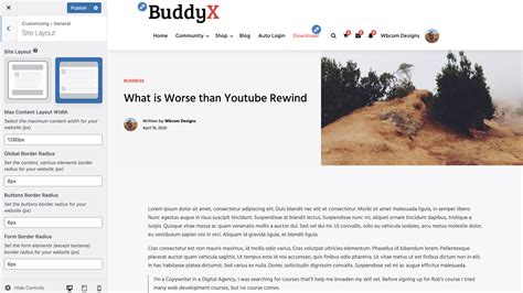 Site Layout Wbcom Designs Docs