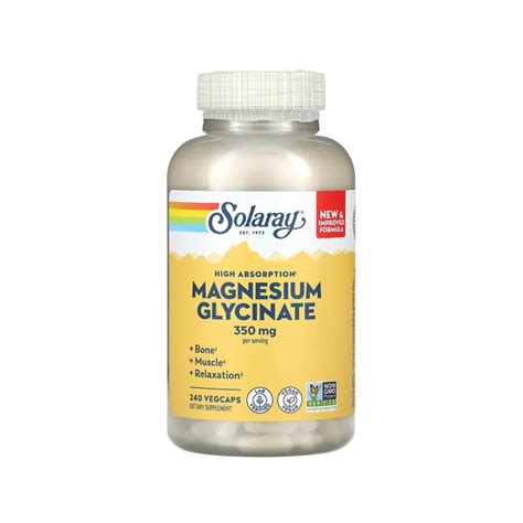 Купить Solaray Magnesium glycinate 350 мг 240 капсул в Новосибирске с ...