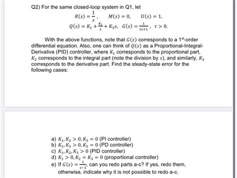solved note for all steady state value calculations use