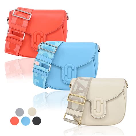 Marc Jacobs The J Marc Saddle 牛皮磁扣翻蓋斜背馬鞍包 小 多色選 Pchome 24h購物