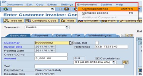Correspondence In Sap Configuration And Types