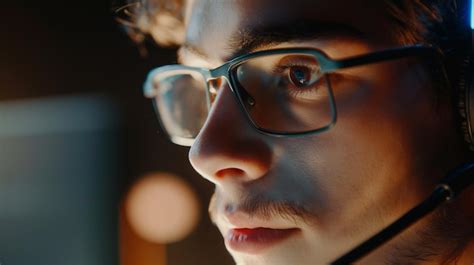 Premium Photo A Man Wearing Glasses That Says Quot He Is Wearing Quot