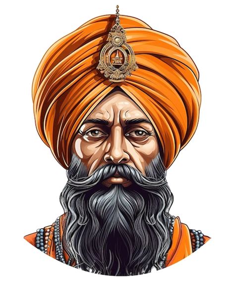 Premium PSD Illustration Of Guru Gobind Singh Jayanti Ai Generative