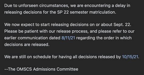 Psa For Those Waiting For The Spring 22 Admission R Omscs