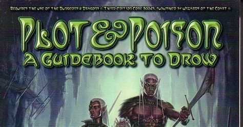 Plot Poison A Guidebook To Drow RPG Item RPGGeek