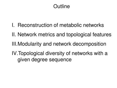 Ppt Structure Function And Evolution Of Metabolic Networks I Powerpoint Presentation Id