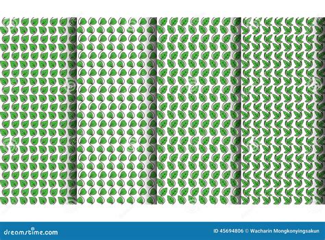 4 Classic Leaf Pattern Stock Vector Illustration Of Textile 45694806