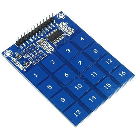 Modulo Ttp229 16 Canales Teclado Capacitivo Digital Táctil Arduino Monarcatech