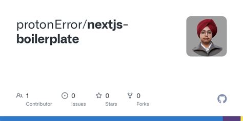 Github Protonerrornextjs Boilerplate
