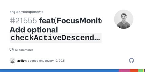Feat FocusMonitor Add Optional CheckActiveDescendant Option To