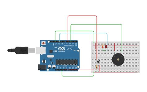 Circuit Design Bocina Arduino Tinkercad