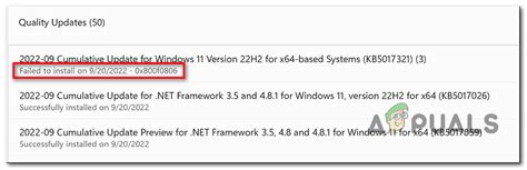 How To Fix Update Error Code 0x800f0806 On Windows 11