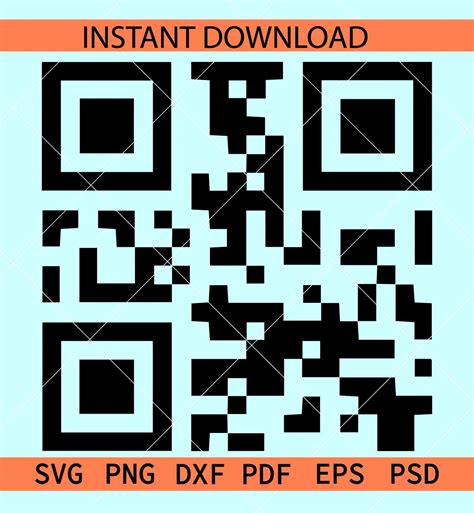 Qr Code Svg Qr Bar Code Svg Qr Code Silhouette Svg