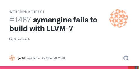 Symengine Fails To Build With Llvm 7 · Issue 1467 · Symengine