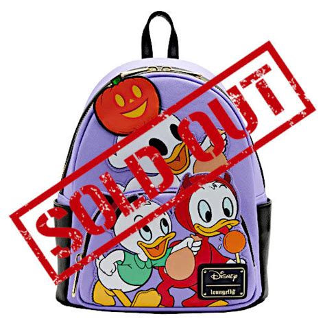 Exclusive Drop Loungefly Huey Dewey And Louie Halloween Mini Backpack