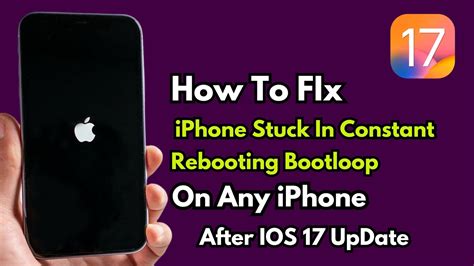 How To Fix Iphone Stuck In Constant Rebooting Bootloop Youtube