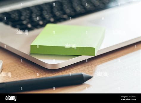 Pen And Notebook Up Close On An Office Desk Stock Photo Alamy