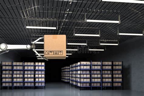 Robot Arm Object For Manufacturing Industry Technology Product Export And Import Of Future Robot