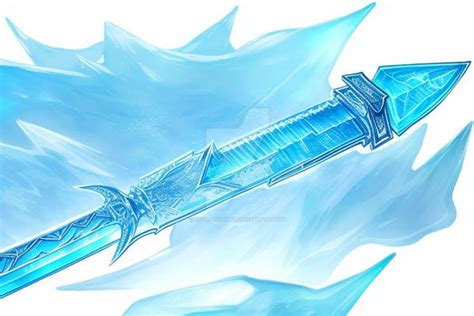 Ice Sword Weapon Concept Ai Art Illustration By Star Proxima On