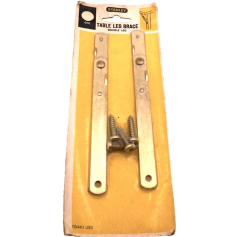 Stanley Bright Brass Folding Table Double Leg Table Leg Brace Cd441 3