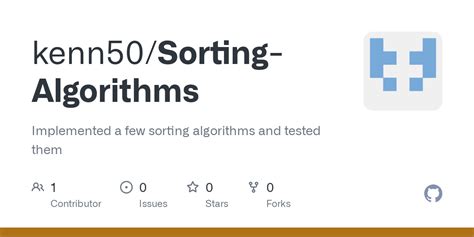 Github Kenn50sorting Algorithms Implemented A Few Sorting