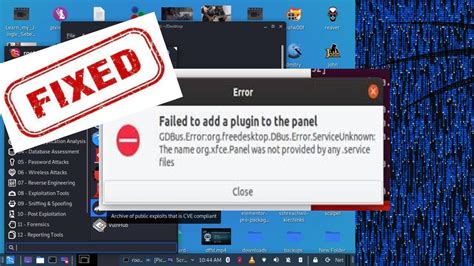 Restoring Desktop Panel After Kali Linux Undercovermode Crash GDBus Error FIXED YouTube