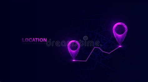 location marking with a pin on the map navigation locator map gps
