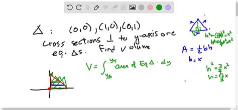 solved the base of s is the triangular region with vertices 0 0 1