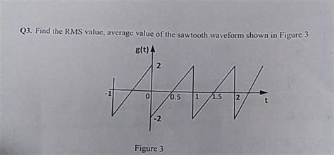q3 find the rms value average value of the sawtooth waveform shown in f