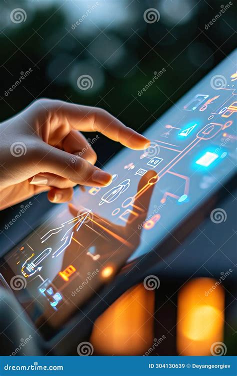 Hands Programming Or Setting Up Smart Home Automation Smart Control