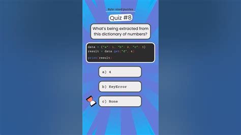 Handle Python Dictionaries Like A Pro Byte Sized Puzzle 🧩 8 Shorts Quiz Pythonchallenge