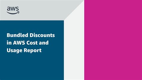 Bundled Discounts In AWS Cost And Usage Report AWS Cloud Financial Management