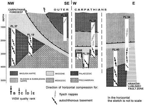 Schematic Overview Of The Horizontal Compression Directions Within The Download Scientific