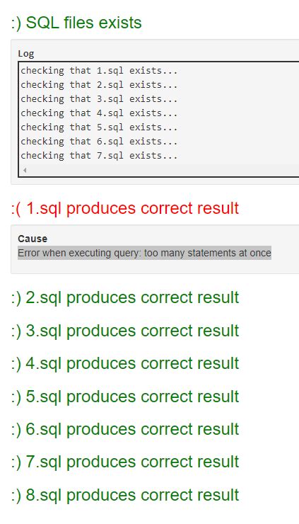 Lab 7 Problem With 1sql Rcs50