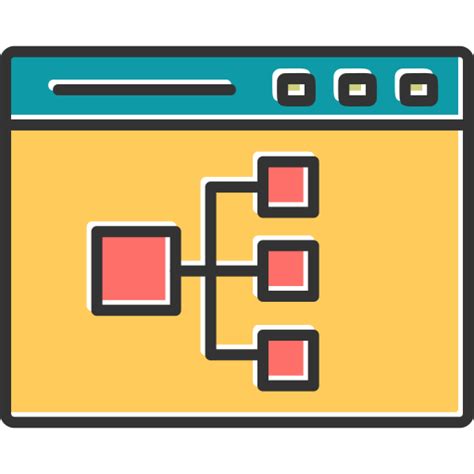 Flow Chart Generic Color Omission Icon