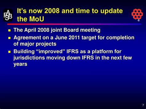 PPT Updating IASB FASB Memorandum Of Understanding PowerPoint Presentation ID