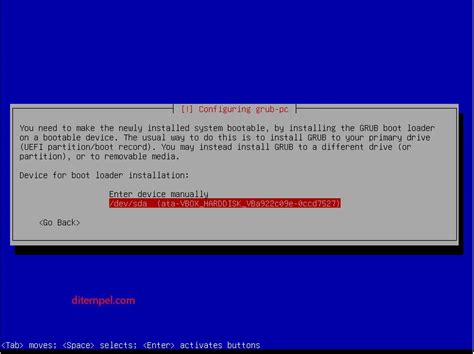 install debian 12 bookworm mode gui di virtualbox ditempel